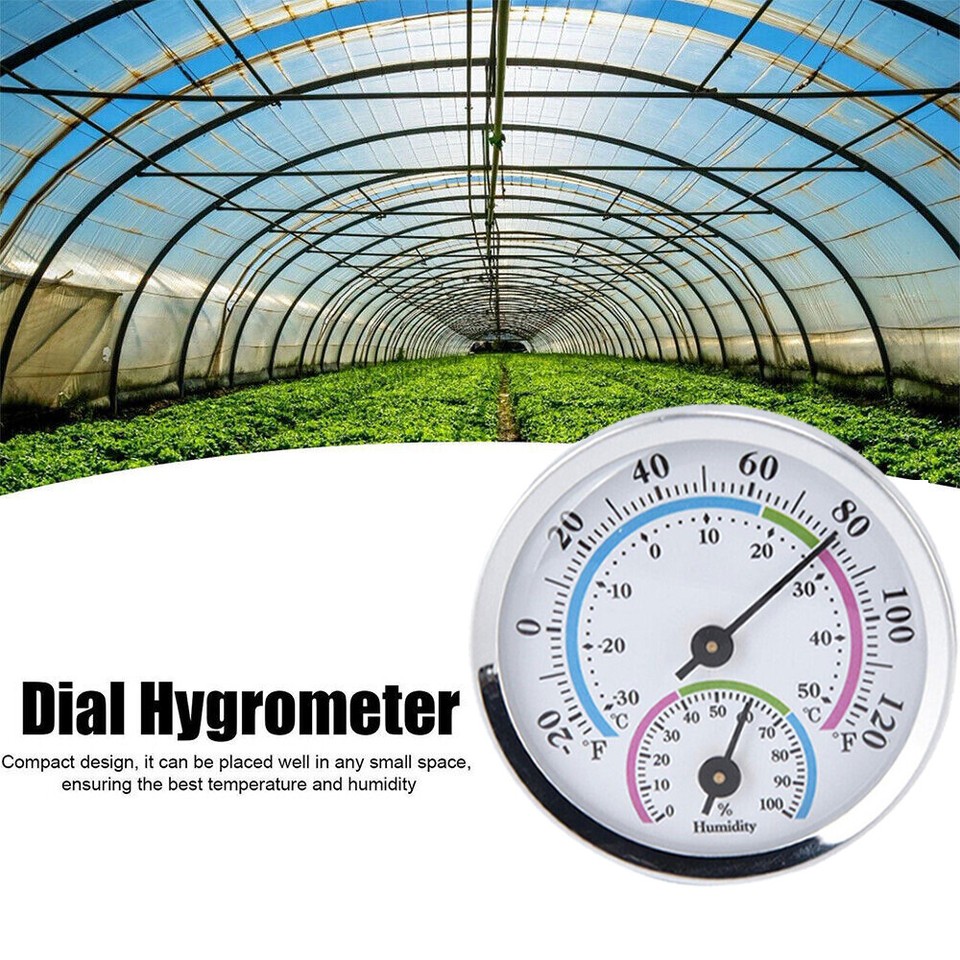 4PCS Analog Thermometer Hygrometer Humidity Meter Gauge Temperature ...