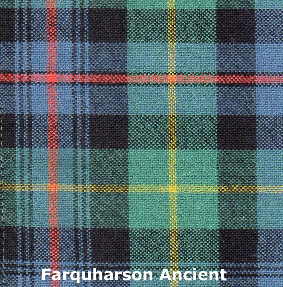 Tartan Sash Clan Farquharson Ladies Scottish Wool Plaid | eBay