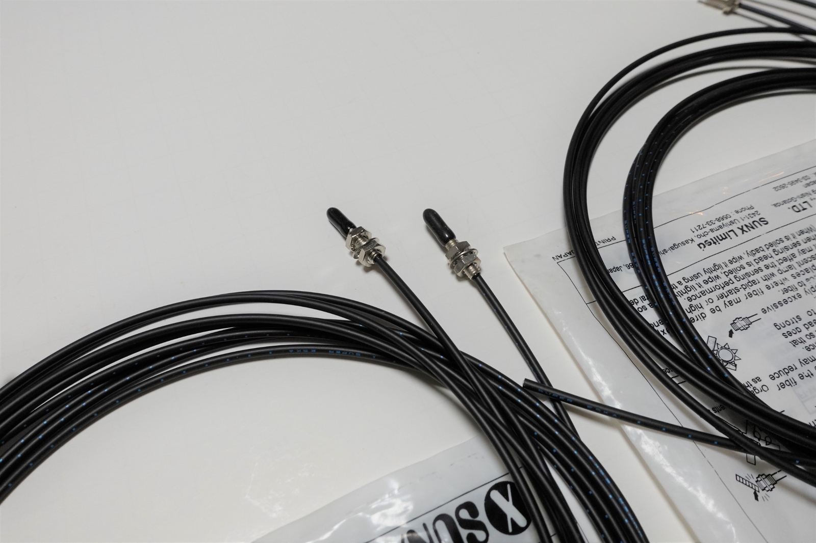 SUNX FT-FM2 ( Lot of 3 ) Thru Beam Fiber Optic Cable Sets | eBay