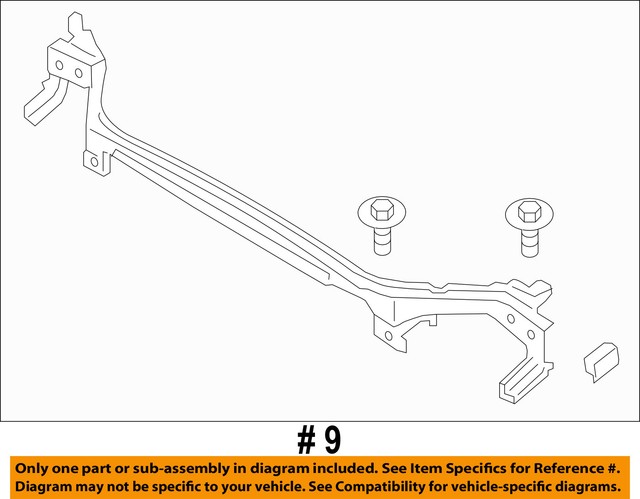 Ford OEM Radiator Core Support-upper Tie Bar DS7Z8A284A for sale online ...