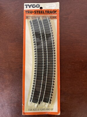Tyco HO Scale Tru-Steel 18" Radius Curve 4-Piece Track #418 NEW | eBay