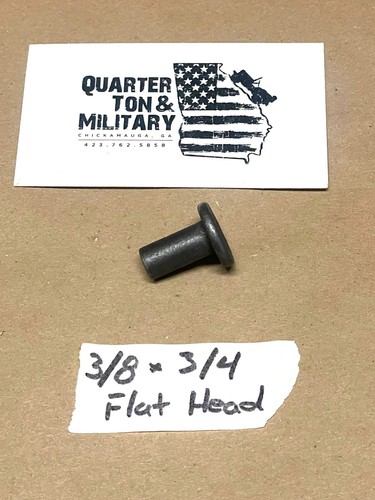 Flat Head Steel Rivet 3/8"x3/4" For Willys Jeep Frame MB GPW CJ2A CJ3A ...