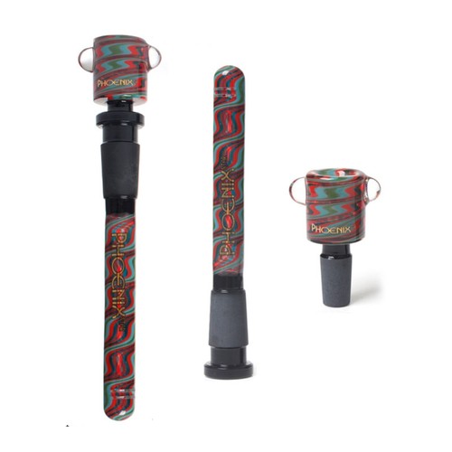 4.75” Diffused Downstem with 14mm male bowl - American Color Rod top ...