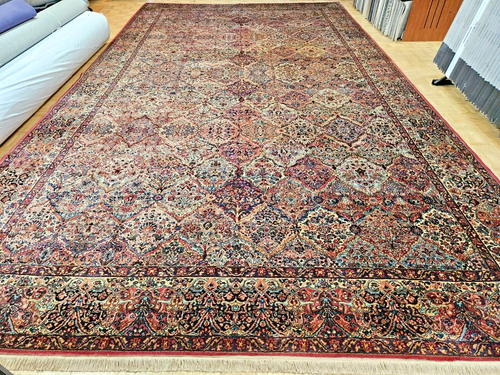 12x20 GENUINE ANTIQUE KARASTAN RUG MULTICOLOR PANEL KIRMAN 717 100% ...