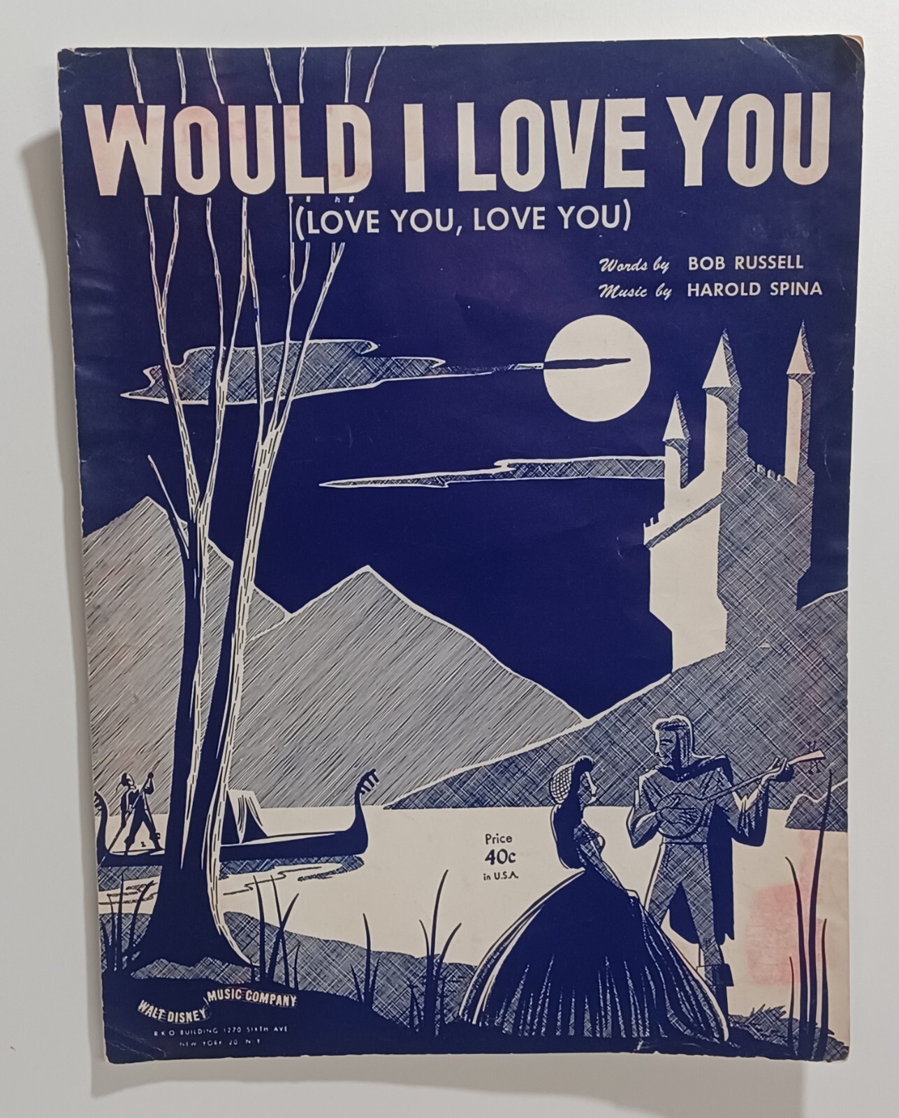 Would I Love You - Bob Russell & Harold Spina - Sheet Music 1950 | eBay