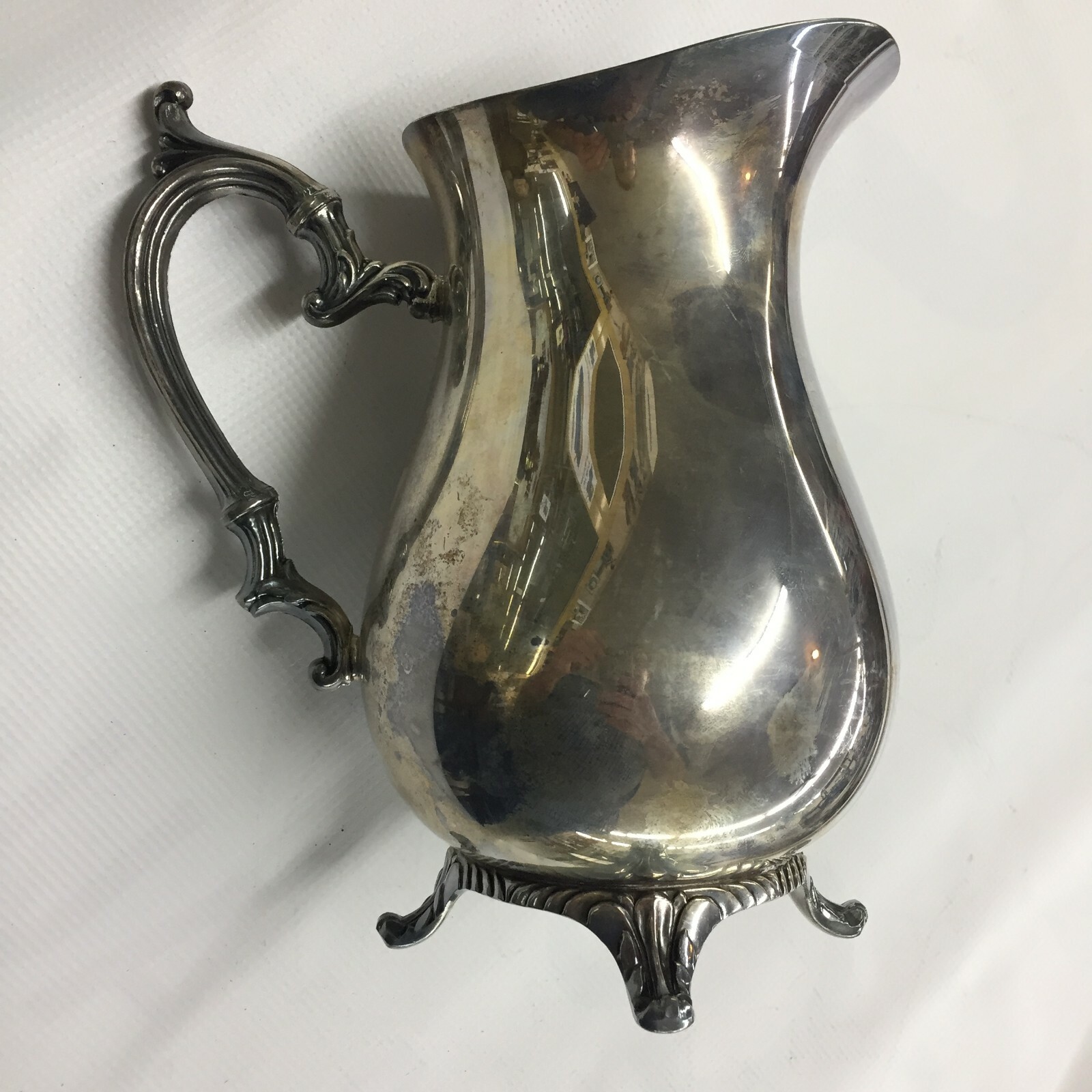 Vintage Signed "Wm Rogers 817" Silver Plate Beverage Water Pitcher | eBay