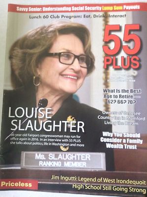 55 Plus Magazine Louise Slaughter May/June 2015 081117nonrh | eBay