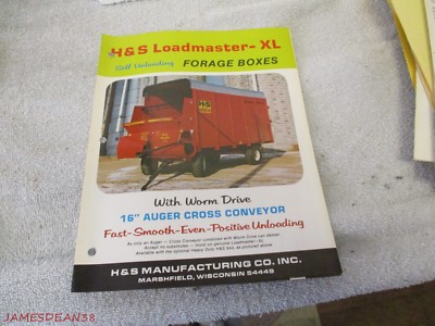 H & S LOADMASTER XL FORAGE BOXES DEALERS SALES BROCHURE PAMPHLET | eBay