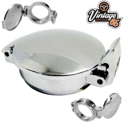 Classic Mini Petrol Fuel Cap Cover Chrome Flip Action Aston Style Pre ...