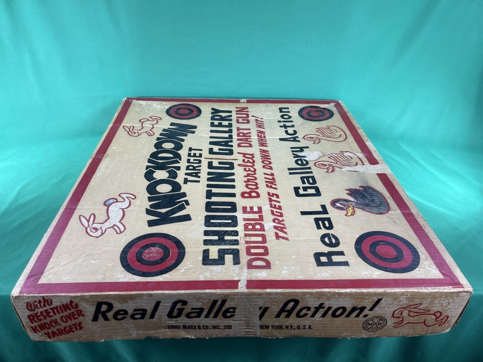 Vintage MARX KNOCKDOWN TARGET SHOOTING GALLERY - W/ NICE BOX! RARE ...