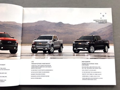 2019 Chevrolet Silverado Truck 74-page 2nd Sales Brochure Catalog 1500 ...