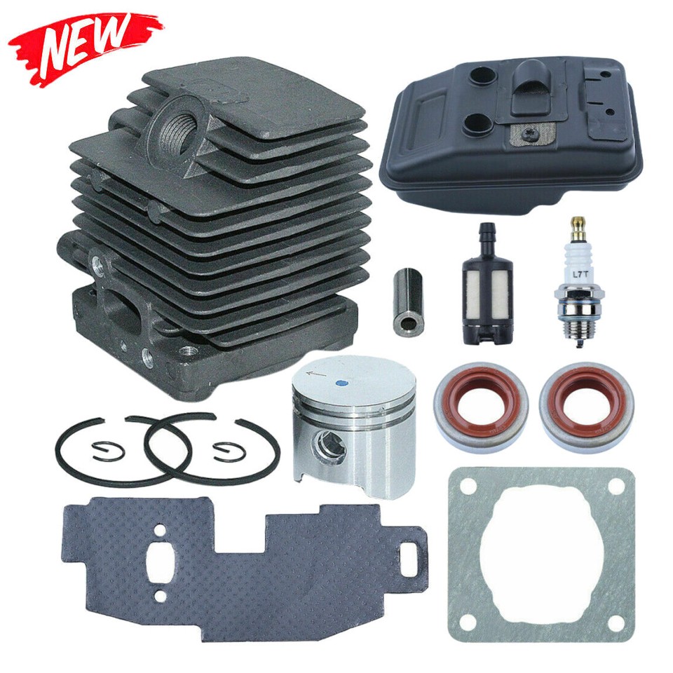 34MM Cylinder Piston Muffler Kit For Stihl FS85 FS75 FS80 Trimmer 4137 ...