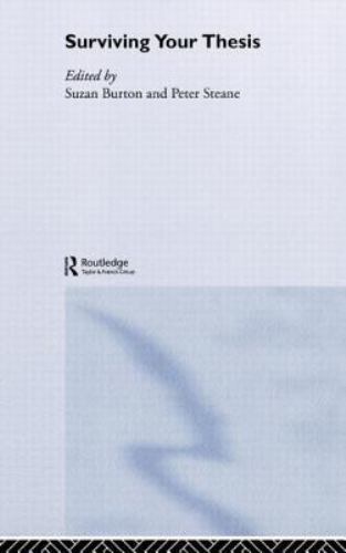 Surviving Your Thesis by Peter Steane (2004, Hardcover) for sale online ...