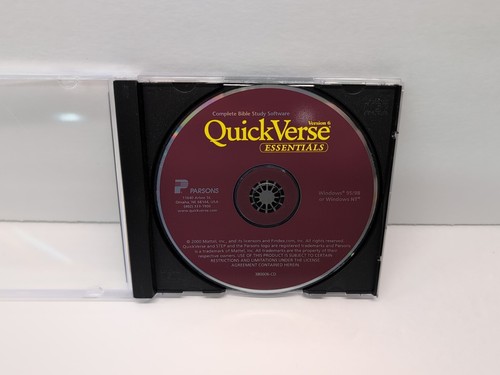 QuickVerse Essentials Version 6 Complete Bible Reference Library Win 95 ...