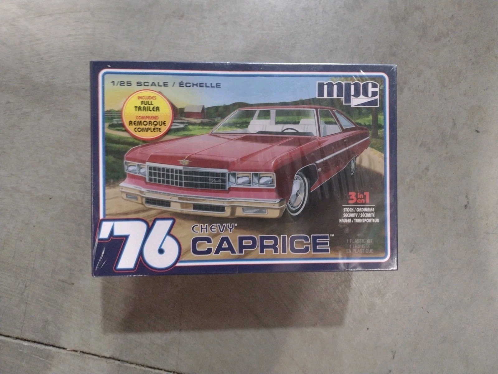 MPC 963 1976 Chevy Caprice Trailer 1:25 Scale Model Kit - Red for sale ...