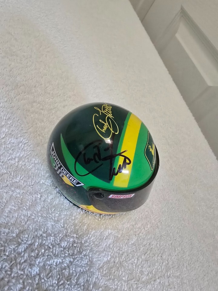 Simpson John Deere Mini Helmet Signature Edition Nascar Chad Little ...