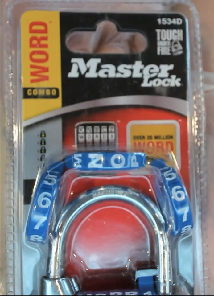 Master Lock Password Plus Combination Lock 1534D School password lock ...