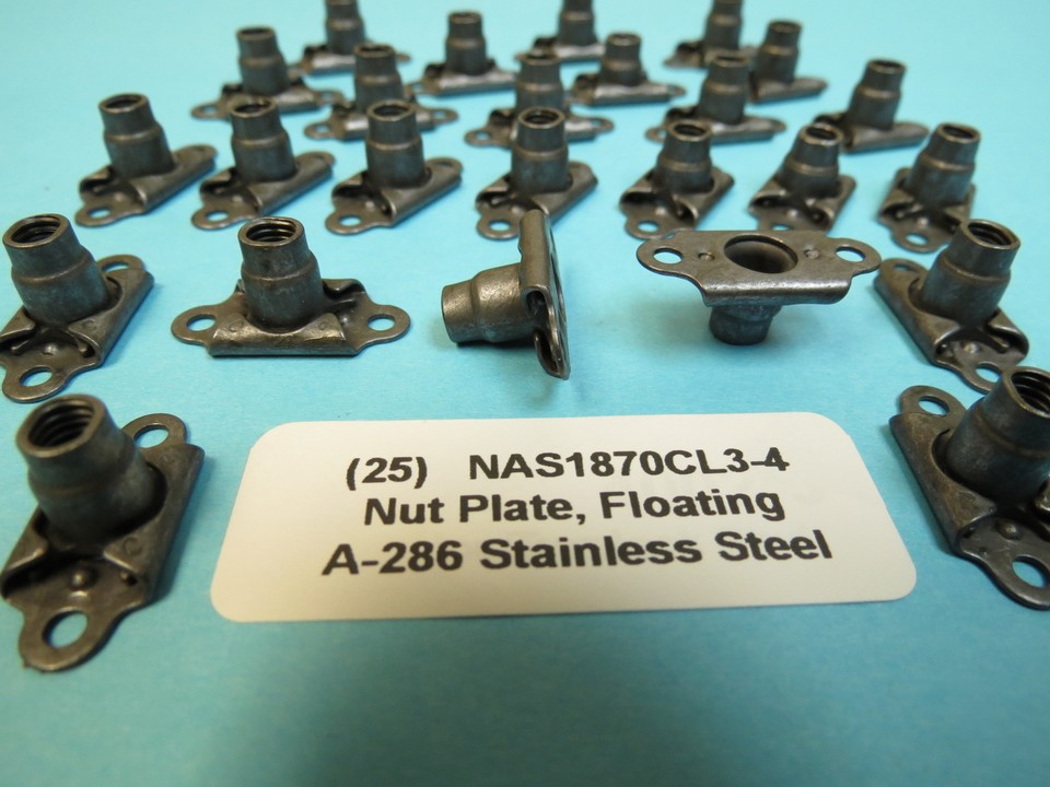 #10-32 Nutplate NAS1870CL3-4 Anchor Nut Plate A-286 S.S. Aerospace ...