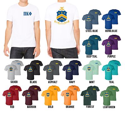 Pi Kappa Phi Fraternity Crest Bella+Canvas Pi Kapp Shirt - NEW | eBay