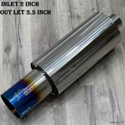 HI POWER MUFFLER OUTLET 3.5INCH HKS INSPIRED BLUE TIP 2INCH INLET ...