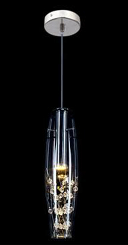 Modern LED Crystal Long Glass Ceiling Light Pendant Lamp C 10 | eBay
