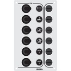 Boat Yacht Rib 6 Switch, Switch Panel Stainless Steel 12/24V 100x165mm ...