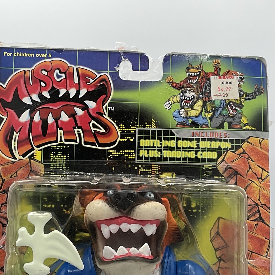 Streetwise Muscle Mutts Red Knuckle MOC Error Bronzer card Vintage ...