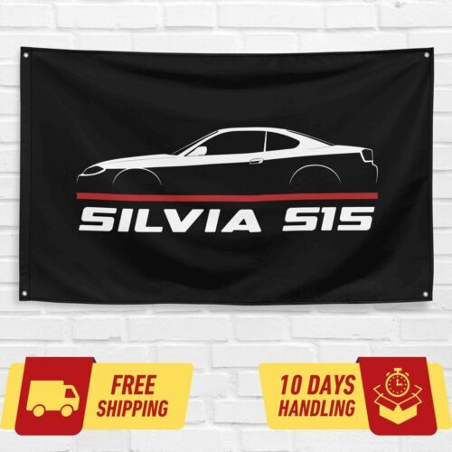 For Nissan Silvia S15 1999-2002 Enthusiast 3x5 ft Flag Birthday Gift ...
