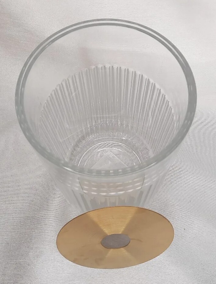 Ikea Gradvis Clear Glass Vase With Gold Metal Insert By Inma Bermudez ...