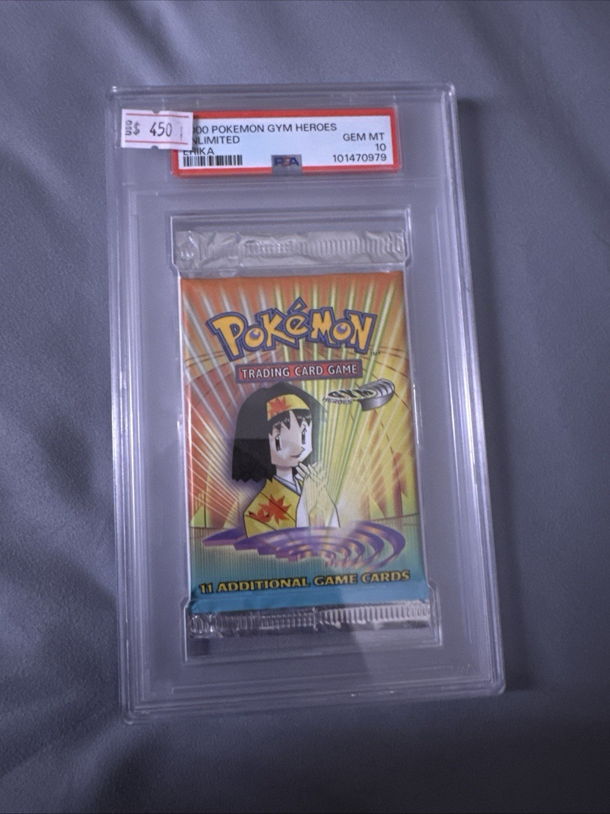 PSA 10 - Pokemon Cards - GYM HEROES - Booster Pack - Erica - GM | eBay