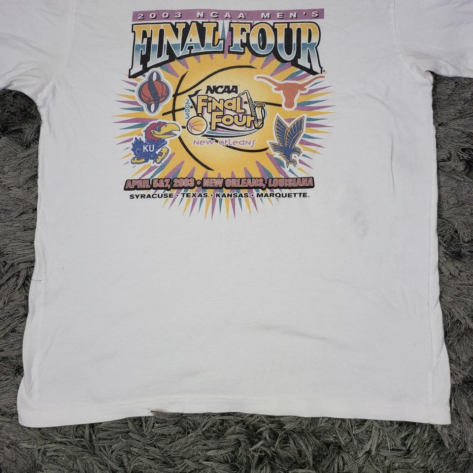 NCAA Final Four Shirt Mens Large White NCAA Basketball 19NINE 2003 New ...