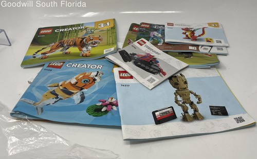 Lot Of 8 Pieces Assorted Lego Large Print Instruction Manual Books | eBay