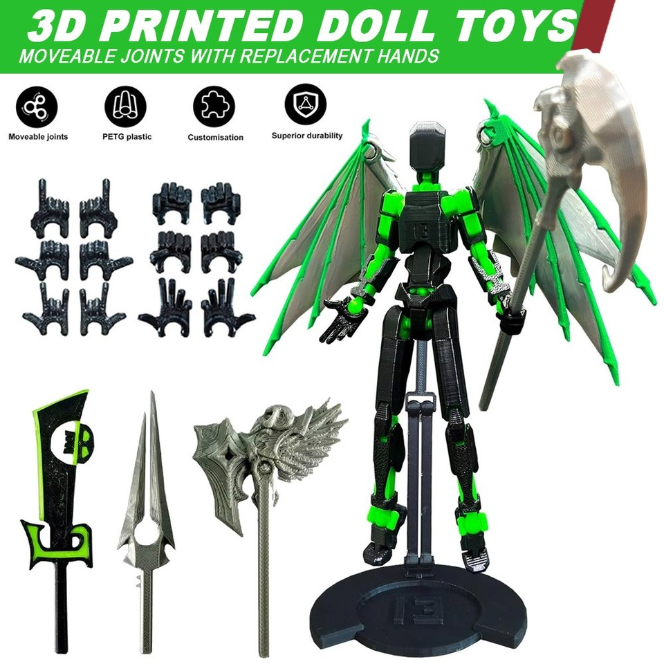 T13 Action Figure Titan13Action Figure, Robot Action Figure,3D Printed ...