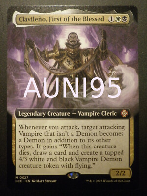 mtg magic Clavileño, First of the Blessed extended borderless ENGLISH ...