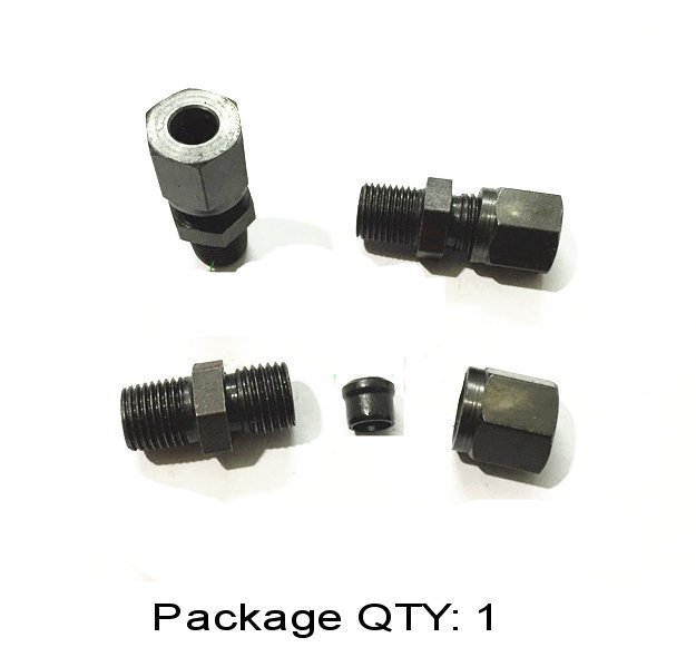 Hydraulic Fitting Compression 10mm Tube OD to M10 M10X1 M10X1.0 Male ...
