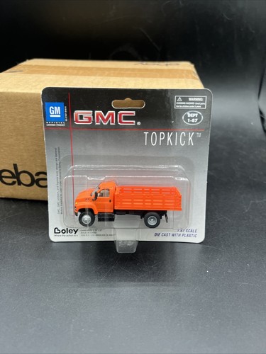 Boley Orange Black GMC TOPKICK Stake Bed Truck 1:87 HO Scale #3007-99 ...