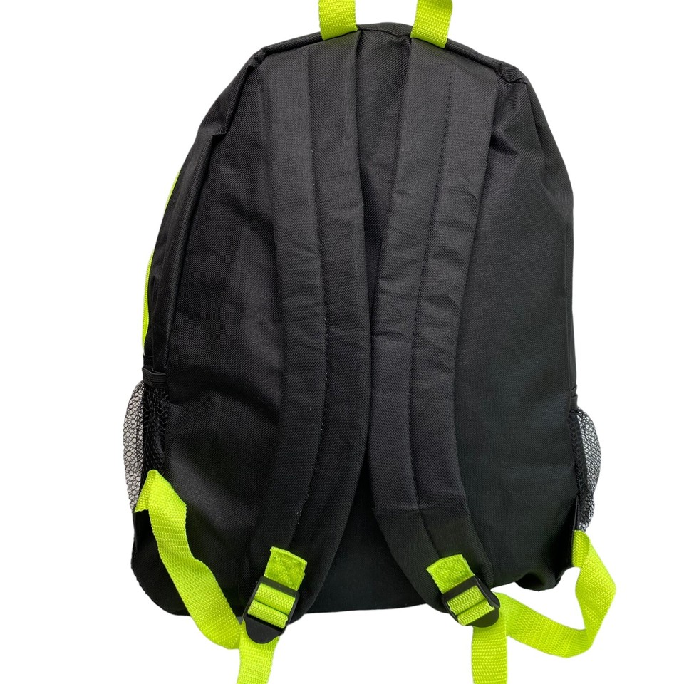 Trailmaker Kids Black Neon Backpack 16 x 12 Unisex Mesh Side Bottle ...