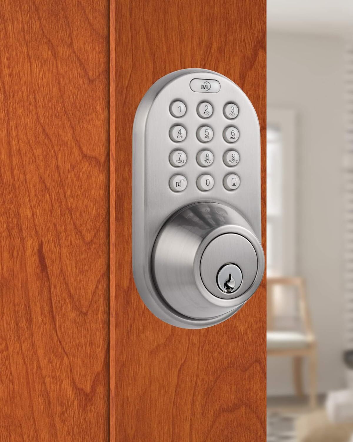 MiLocks DF-02SN Electronic Keyless Entry Touchpad Deadbolt Door Lock | eBay