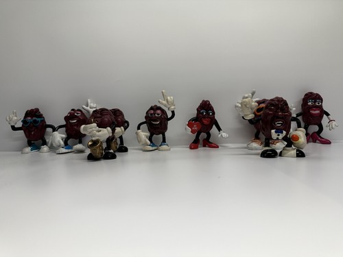 Vintage 80's California Raisins PVC Figures Lot of 10 Nostalgic Toys ...