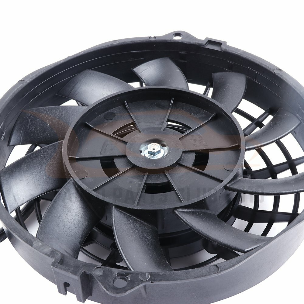 2x 7" inch Universal Radiator Condenser Electric Plastic Black Cooling ...