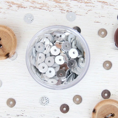 LOOSE HOT FIX SEQUINS - 4MM & 6MM METALLIC FINISH - 720 PER PACK - 11 ...