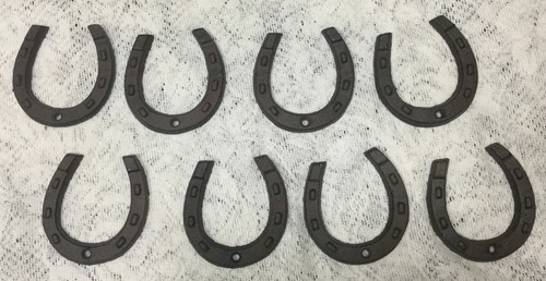 Set Of 8, Small Cast Iron Decorating Horseshoes, Rustic | eBay