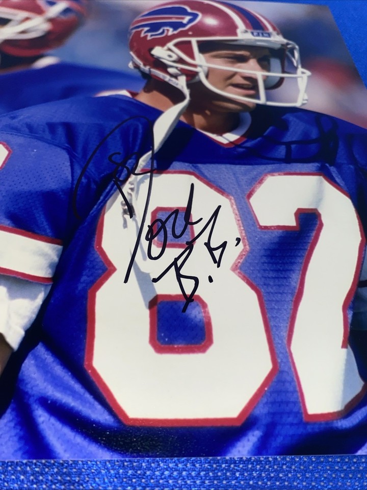 Don Beebe signed BUFFALO BILLS 8 X 10 Color Picture Autographed photo ...