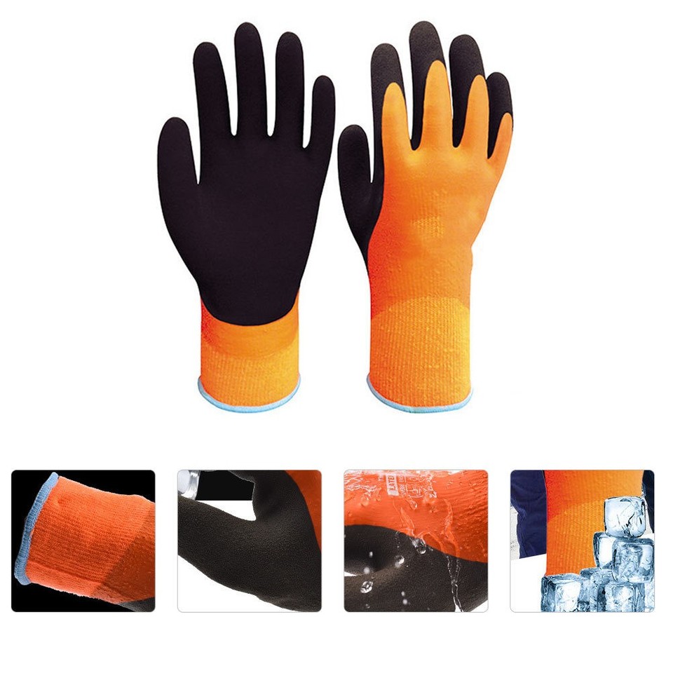 1 Pair Cold-proof Gloves Cold Storage Work Gloves Winter Gardening ...