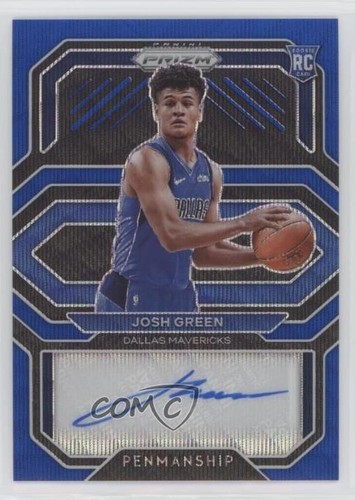2020-21 Panini Prizm Rookie Penmanship Blue Wave Josh Green #RP-JGR ...