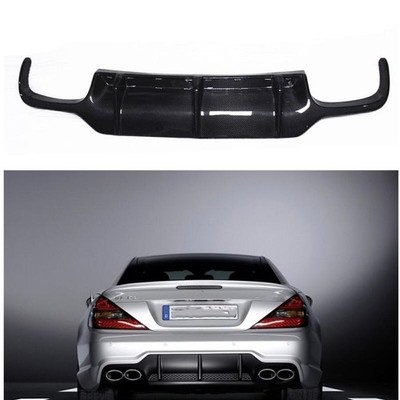 Rear Bumper Diffuser For 2009-2012 Mercedes R230 SL63 SL65 AMG 4 Tip | eBay