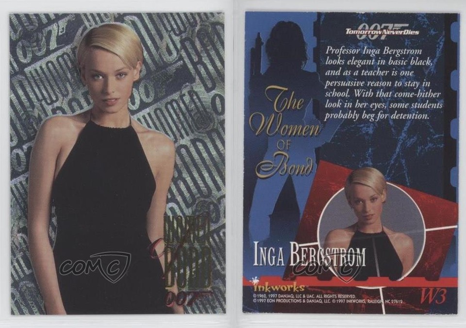 1997 inkworks James Bond 007 Tomorrow Never Dies The Women of Inga ...