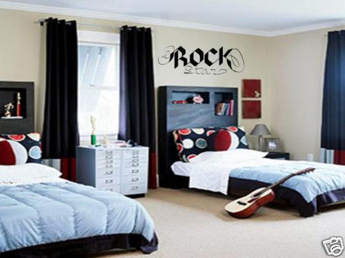 Rockstar Themed For Tween Boys Bedroom Ideas