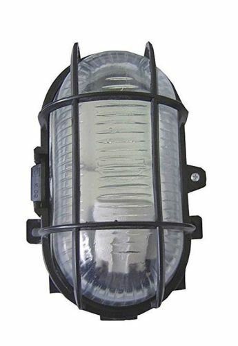 Industrial Oval Bulkhead Light Wickes Black Caged Oval Bulkhead Light