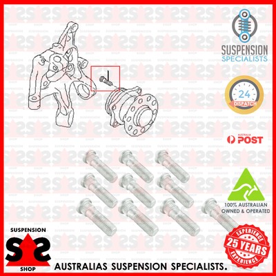 Wheel Stud Suit SUBARU Forester 2.5 AWD (SG9, S11SG, S12SH) FORESTER ...